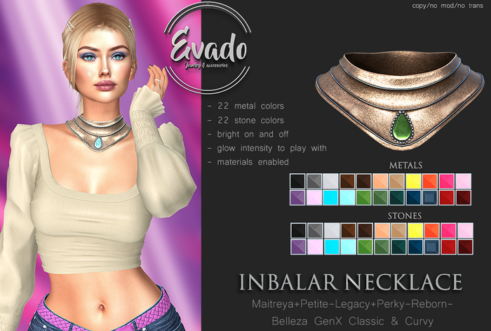 Second Life Marketplace - Evado Inbalar Necklace